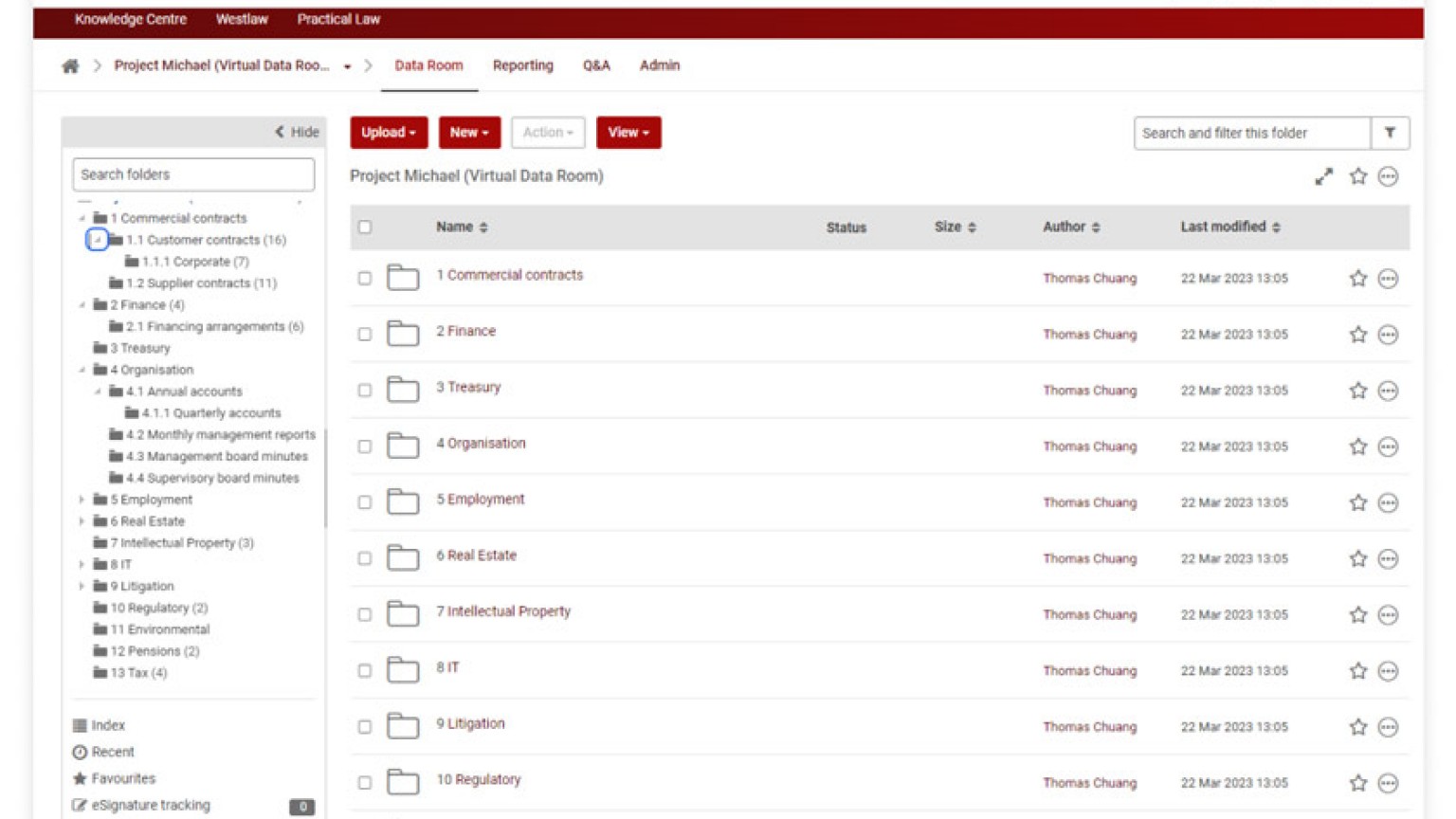 HighQ Virtual Data Rooms | New Zealand | Thomson Reuters